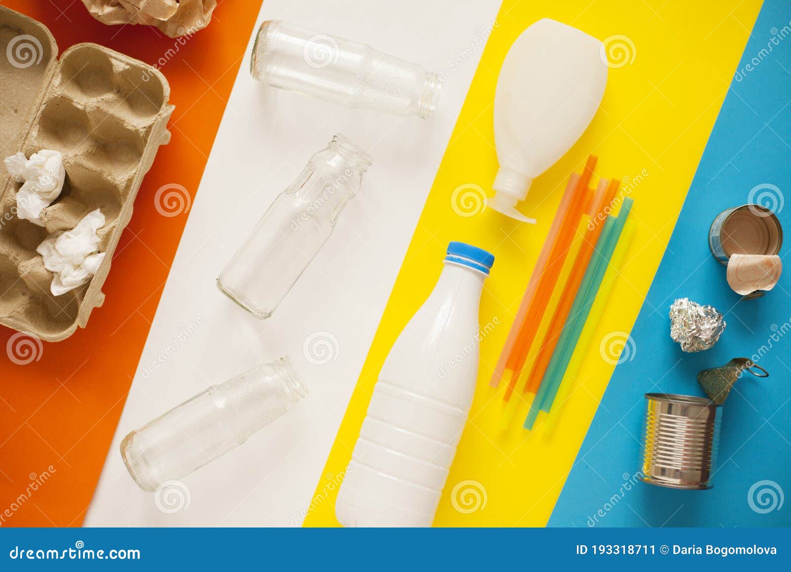 Sorting of Garbage and Environment Concept. Stock Image - Image of ...