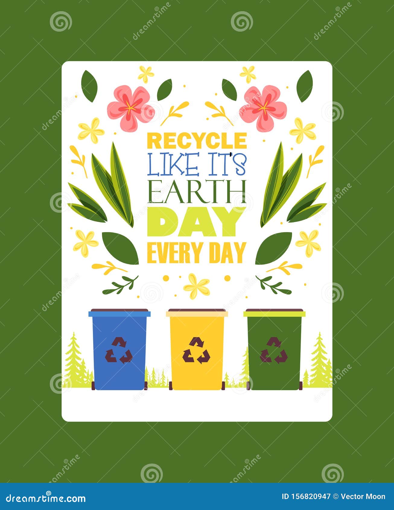 Sorting Garbage Motivational Poster Vector Illustration. Different ... Sorting Garbage Motivational Poster Vector Illustration. Different ...