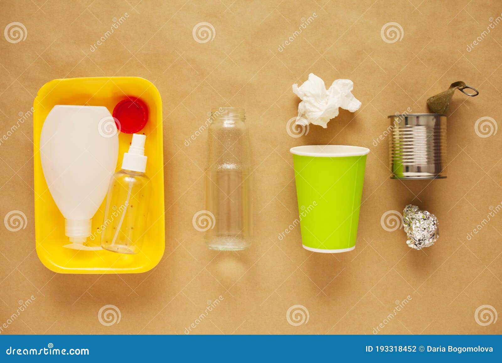 Sorting of Garbage and Environment Concept. Stock Photo - Image of ...