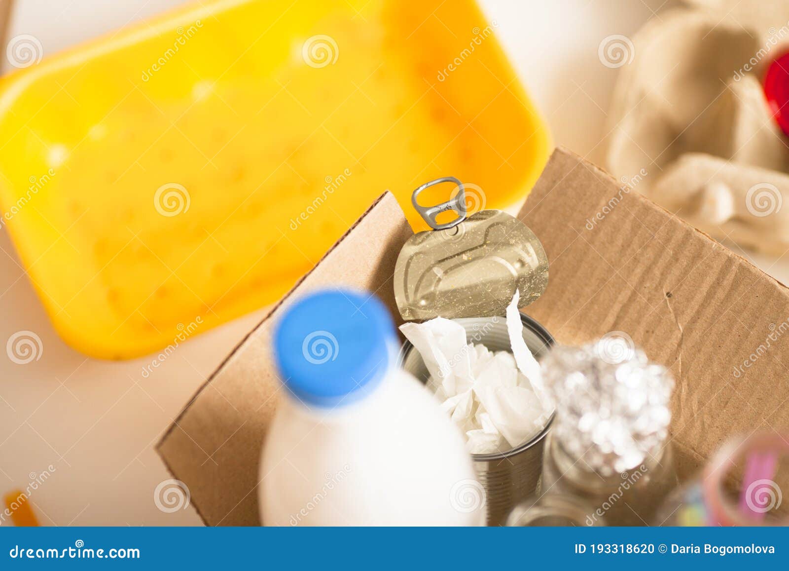 Sorting of Garbage and Environment Concept. Stock Photo - Image of ...