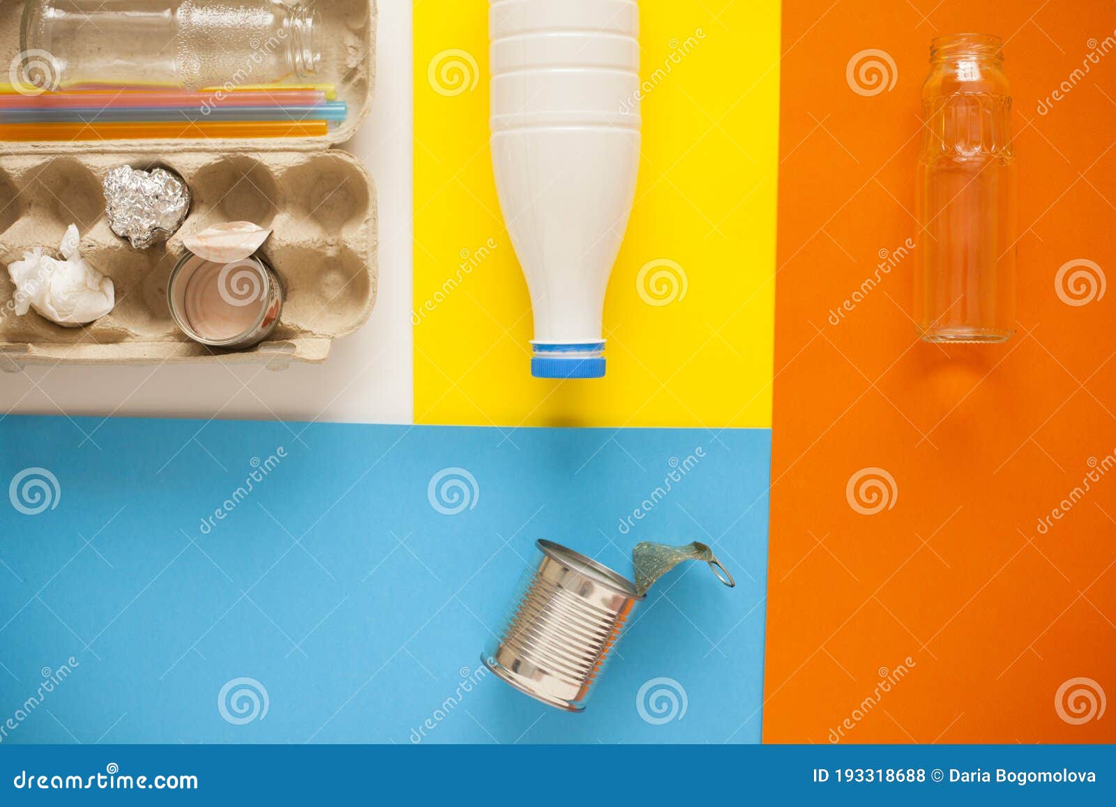 Sorting of Garbage and Environment Concept. Stock Photo - Image of ...