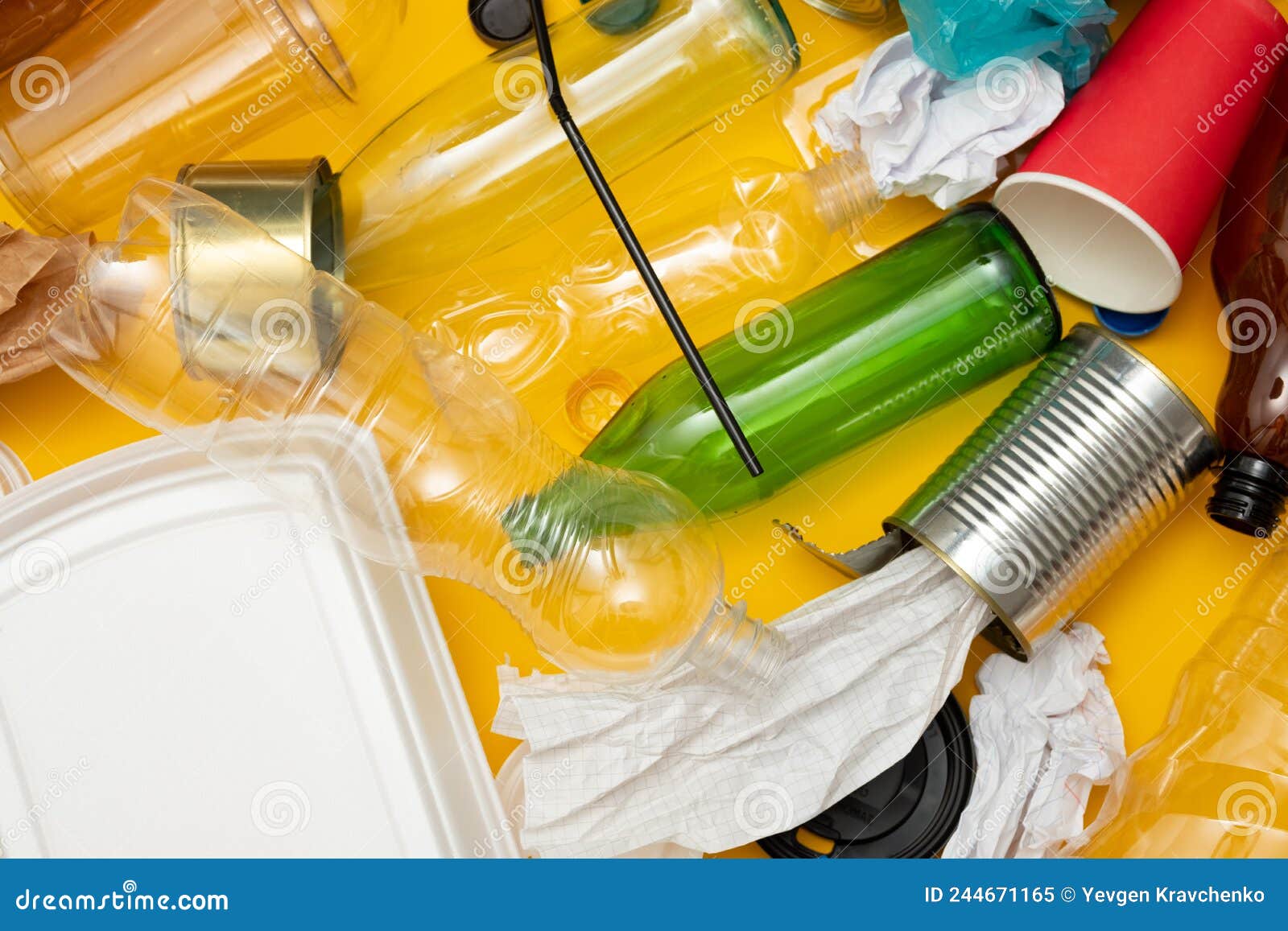 Sorting of Garbage Types. Concept of Zero Pollution and Eco-friendly ...