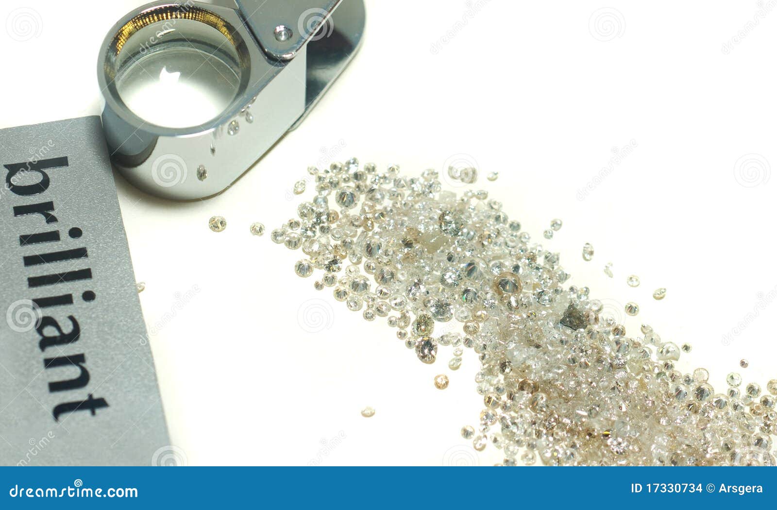 Sorting of Gems - Diamonds and Loupe Stock Photo - Image of fiancee ...