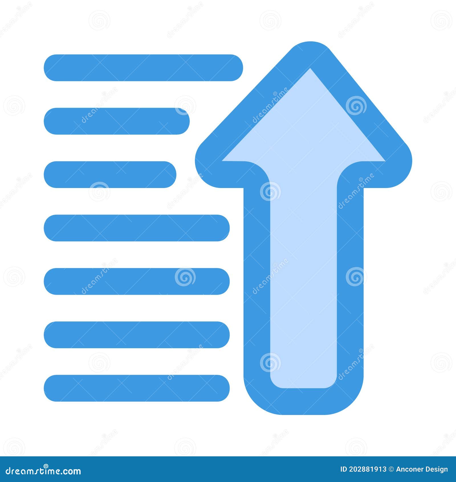 Sorting Icon in Blue Style for Any Projects 1 Stock Vector ...