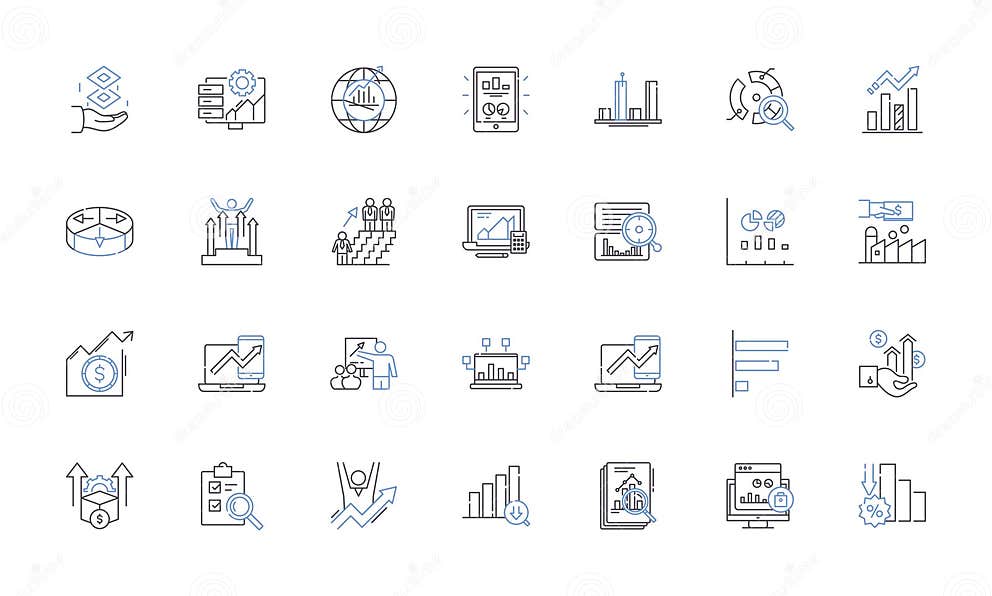 Sorting Line Icons Collection. Categorization, Organization ...