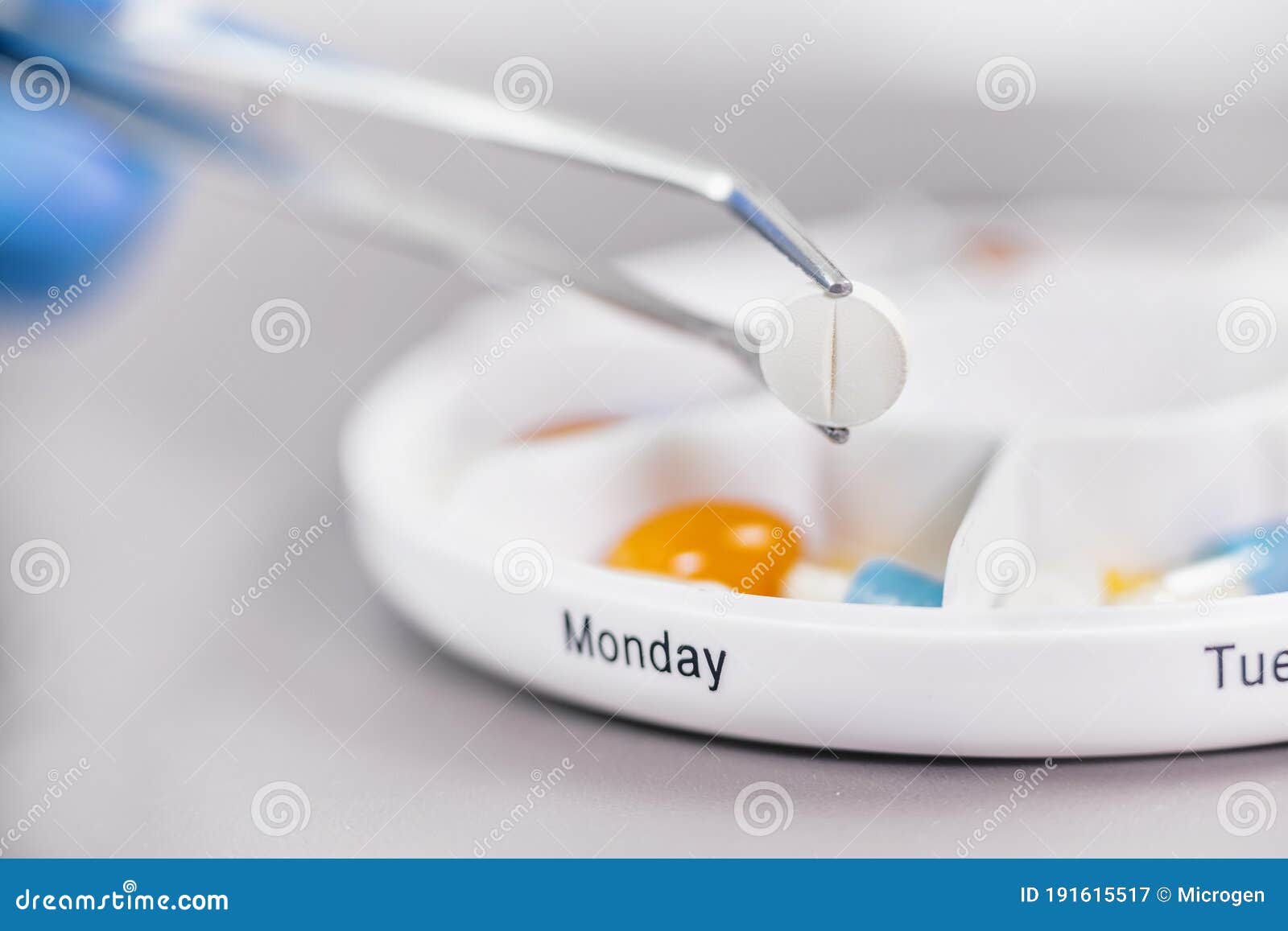 Sorting Medications stock image. Image of organizer - 191615517