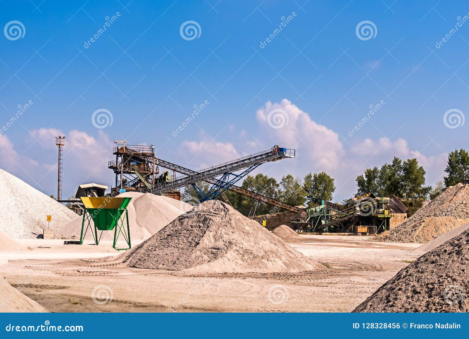 Sorting Plant - Mining Industry. Sorting Sand Towers Stock Photo ...