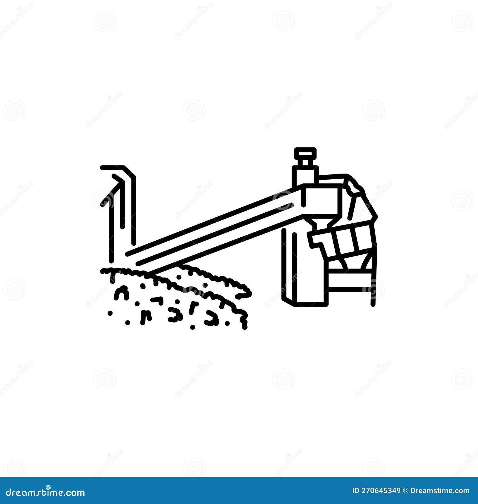 Sorting and Recycling of Garbage Black Line Icon. Pictogram for Web ...