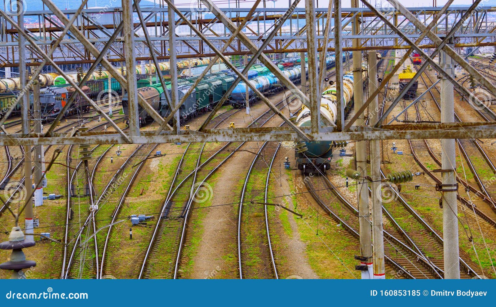 Sorting Station, a Large Railway Junction Stock Image - Image of ...