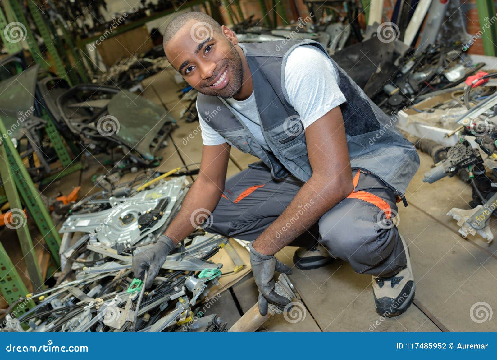 Sorting the vehicle chunk stock photo. Image of separate - 117485952