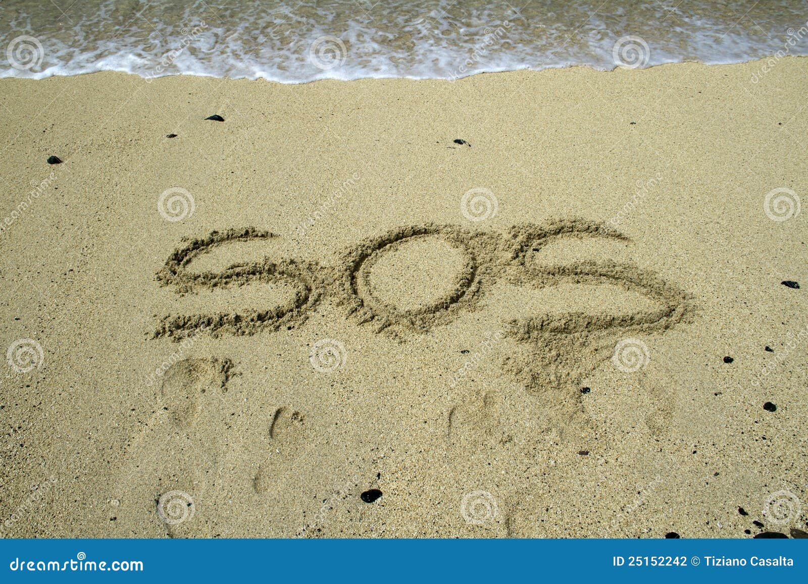 Sos stock photo. Image of desert, beach, font, desperate - 25152242