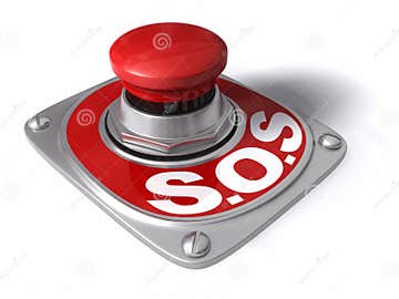 SOS stock illustration. Illustration of push, work, safety - 7401409