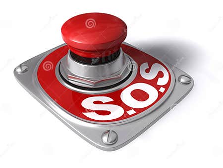 SOS stock illustration. Illustration of push, work, safety - 7401409