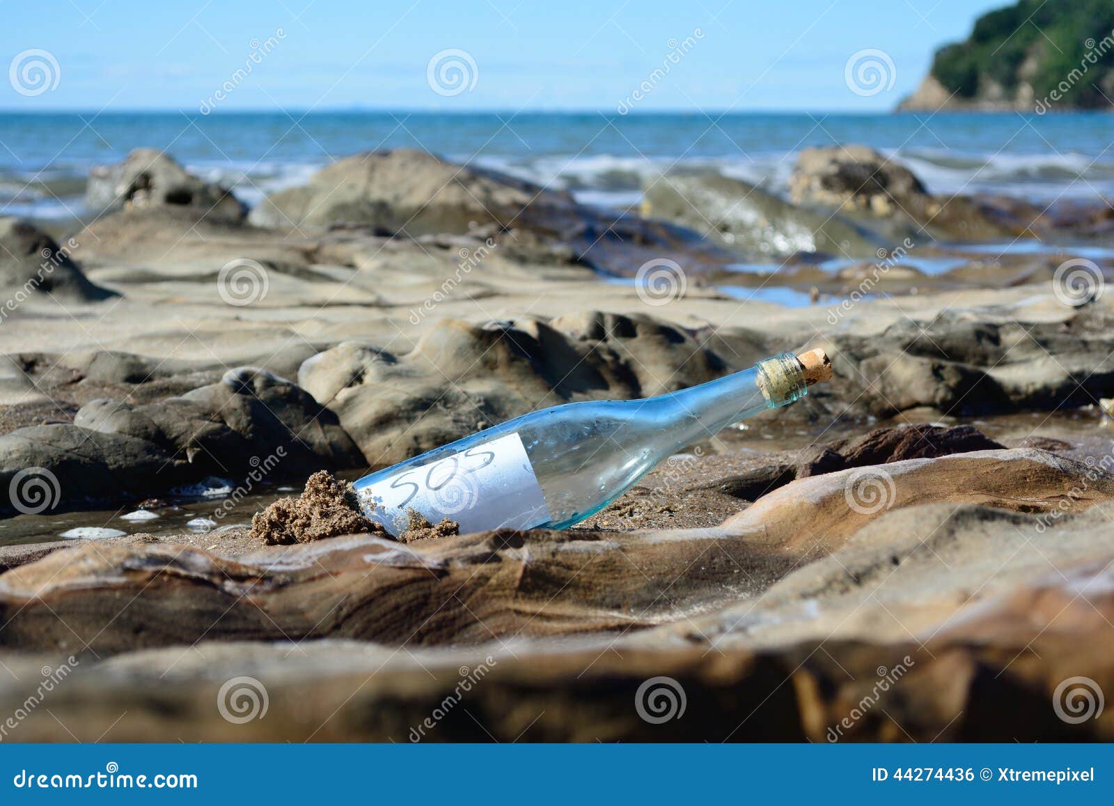 SOS bottle stock photo. Image of coast, help, helpless - 44274436