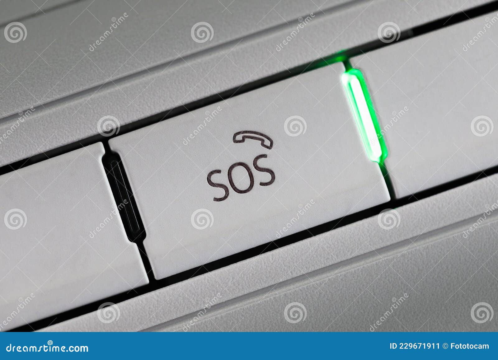 ..SOS Button on the Ceiling Car Interior - Image Stock Image - Image of ...
