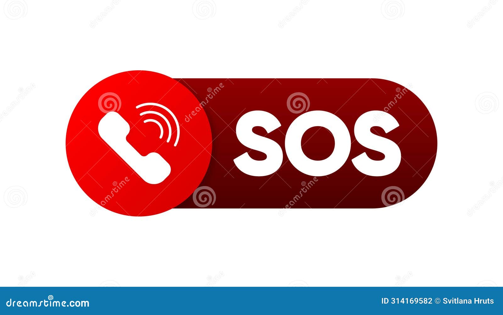 SOS Button. Emergency Help Sign Symbol. Calling 911 for Help. SOS ...