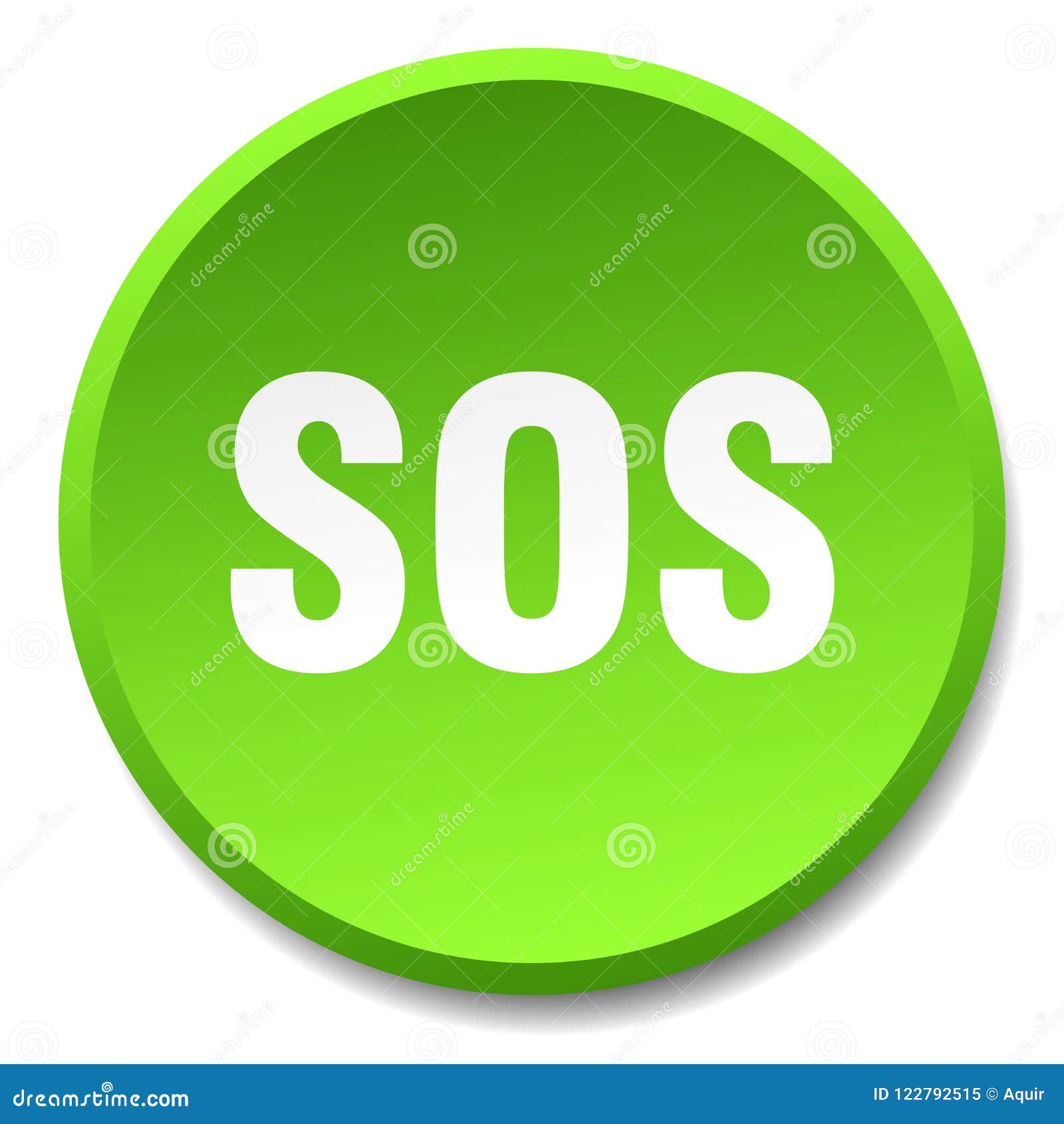 Sos button stock vector. Illustration of push, sign - 122792515