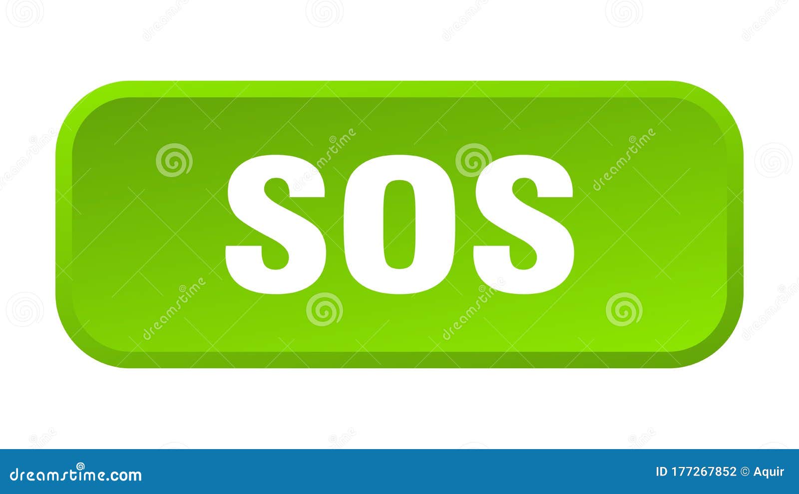 Sos Button. Sos Square 3d Push Button Stock Vector - Illustration of ...