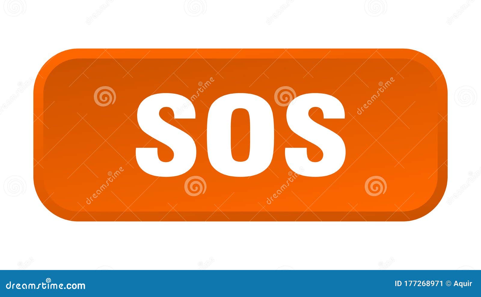 Sos Button. Sos Square 3d Push Button Stock Vector - Illustration of ...