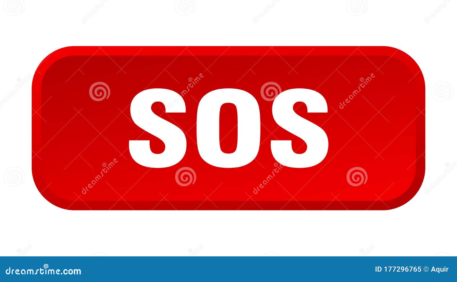 Sos Button. Sos Square 3d Push Button Stock Vector - Illustration of ...