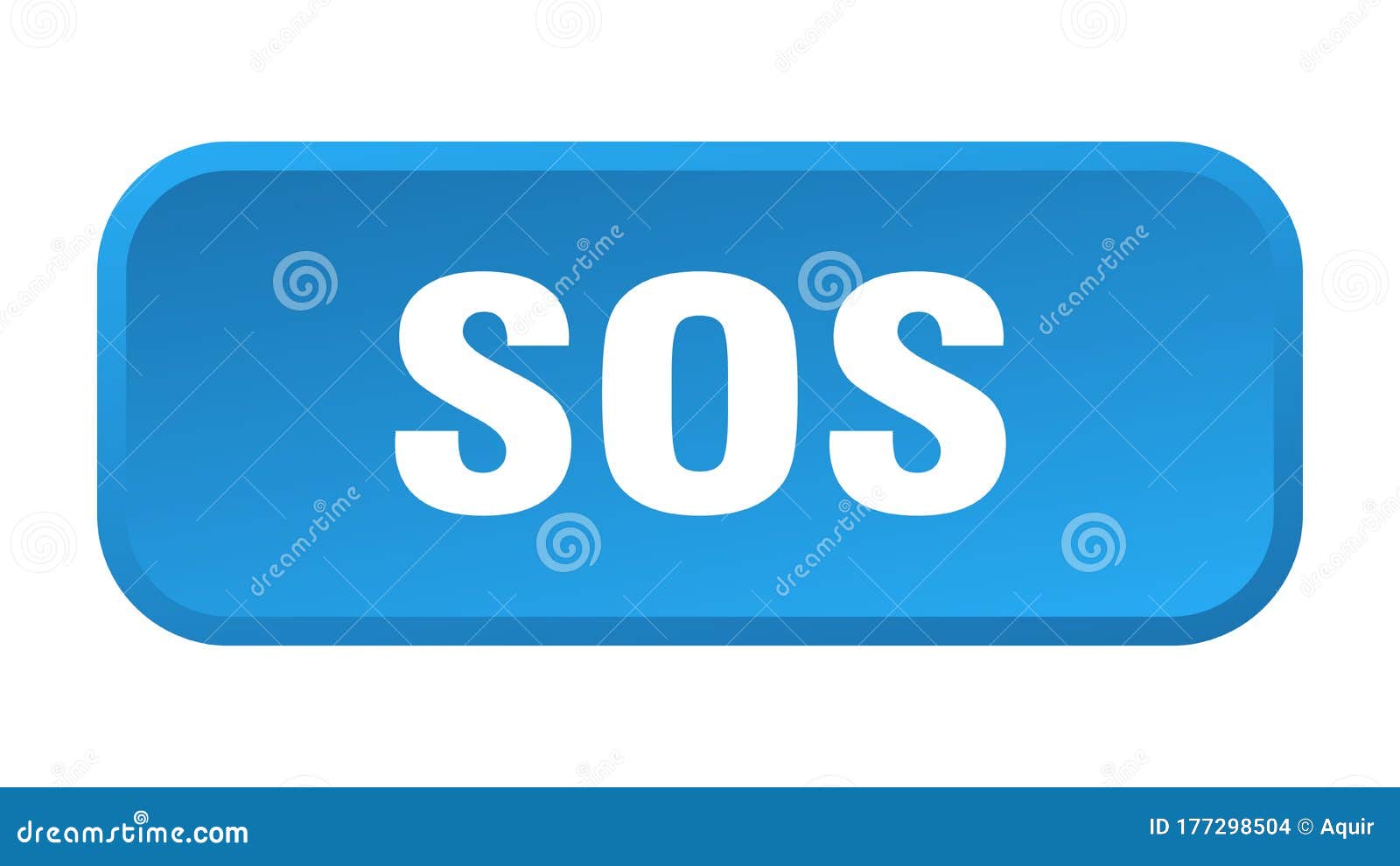 Sos Button. Sos Square 3d Push Button Stock Vector - Illustration of ...