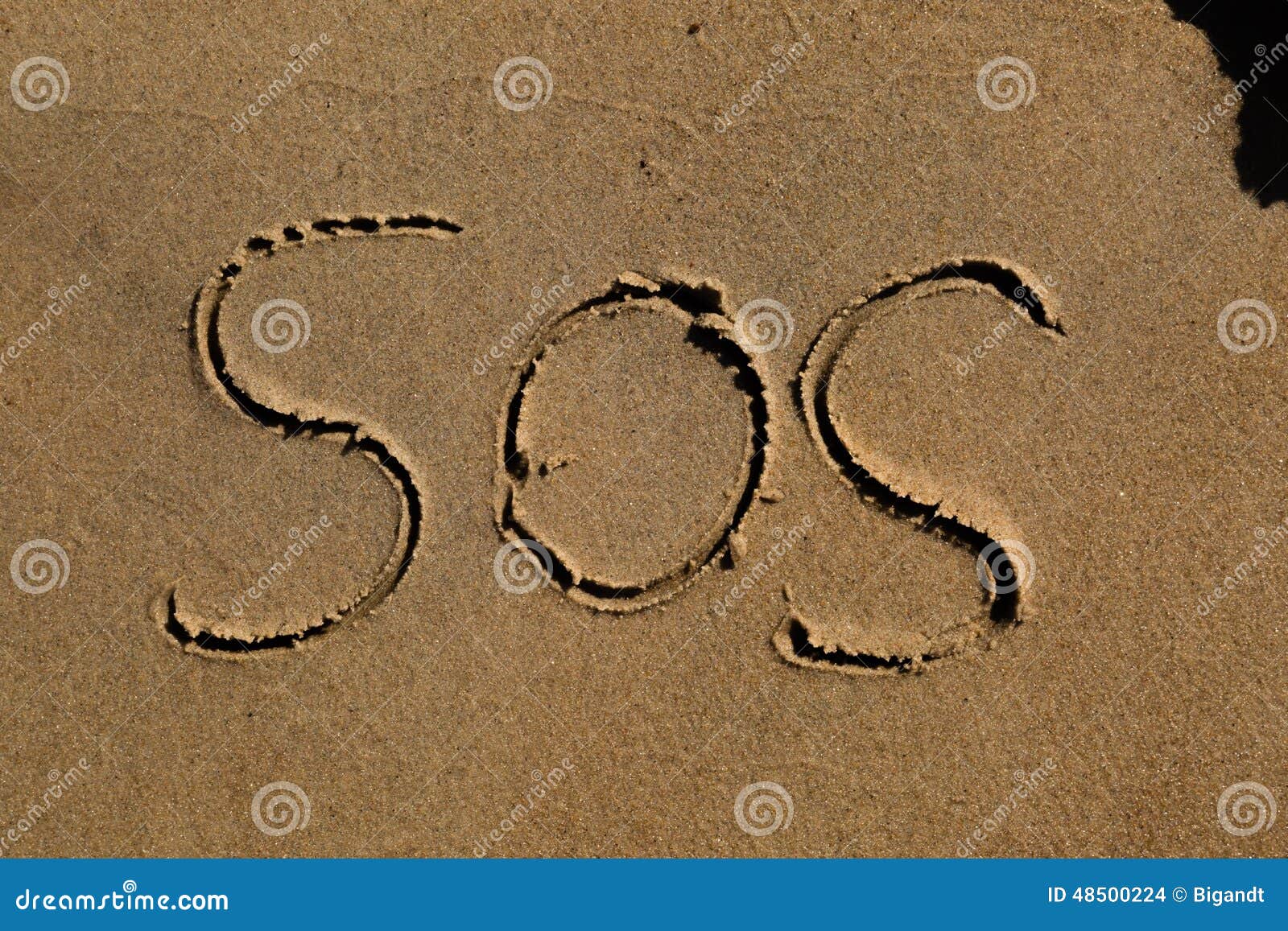 SOS stock photo. Image of beach, outdoors, simple, distress - 48500224