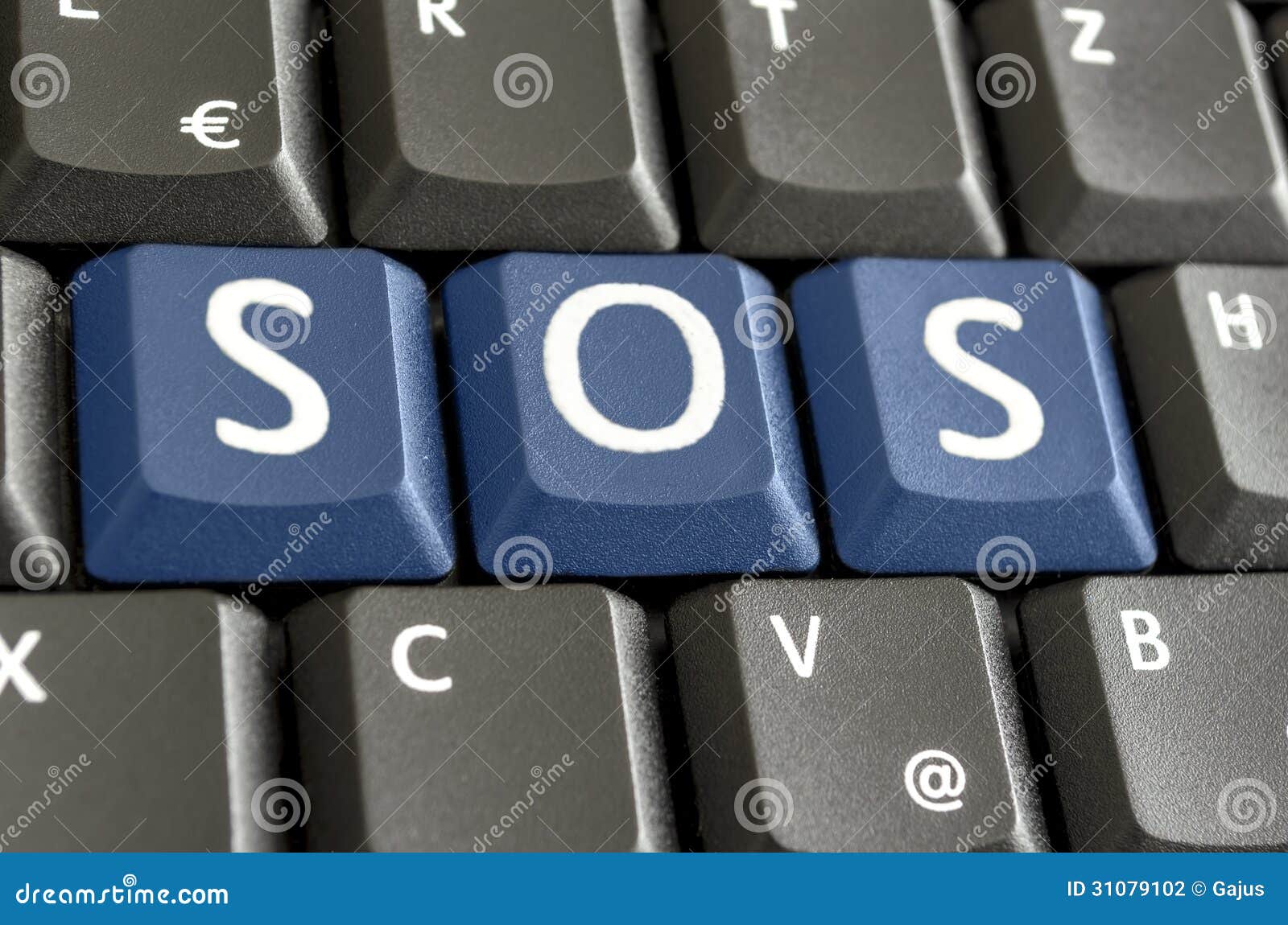 SOS on computer keyboard stock photo. Image of plea, service - 31079102