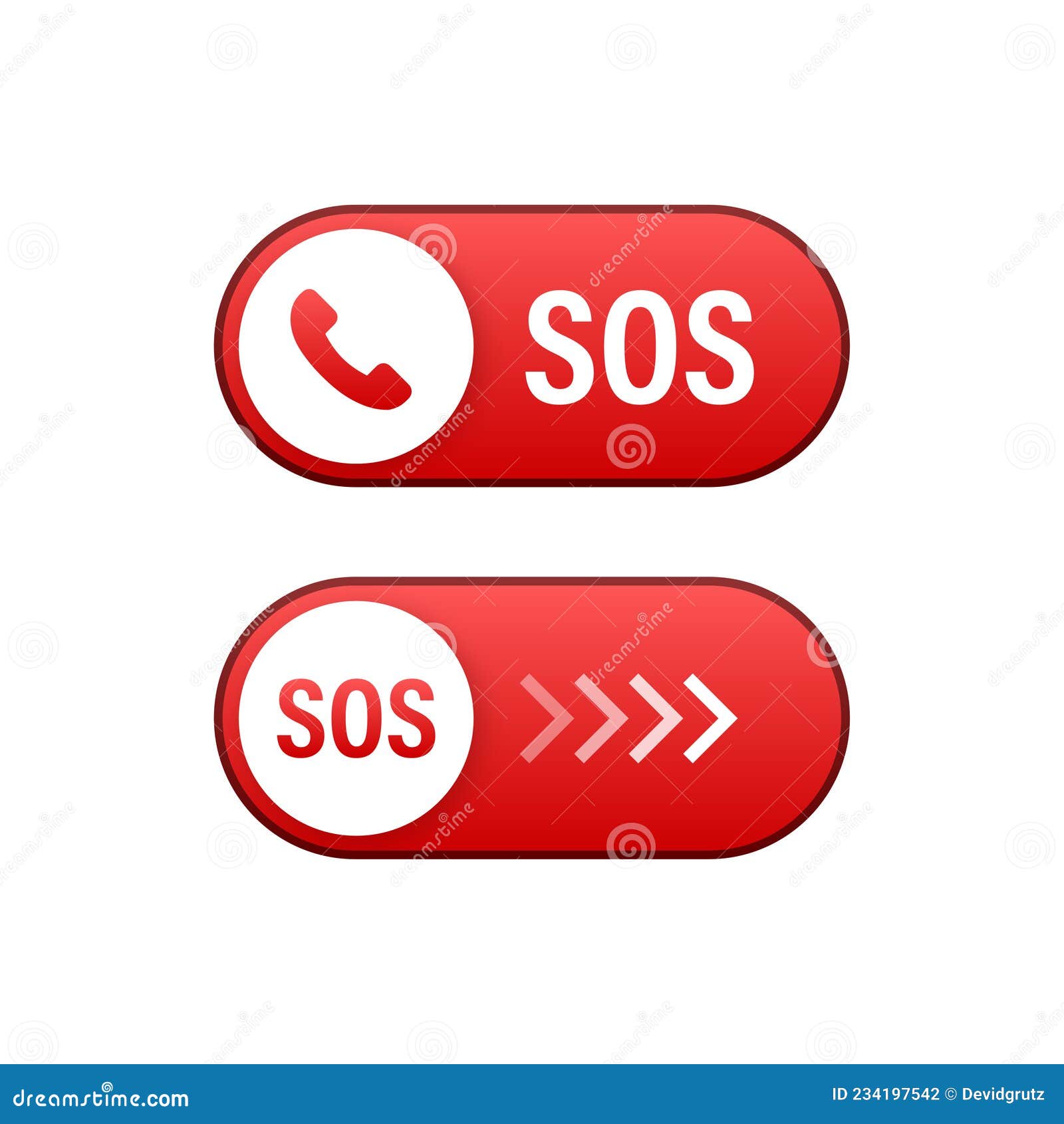 SOS Emergency Call. 911 Calling. a Cry for Help. Vector Stock ...