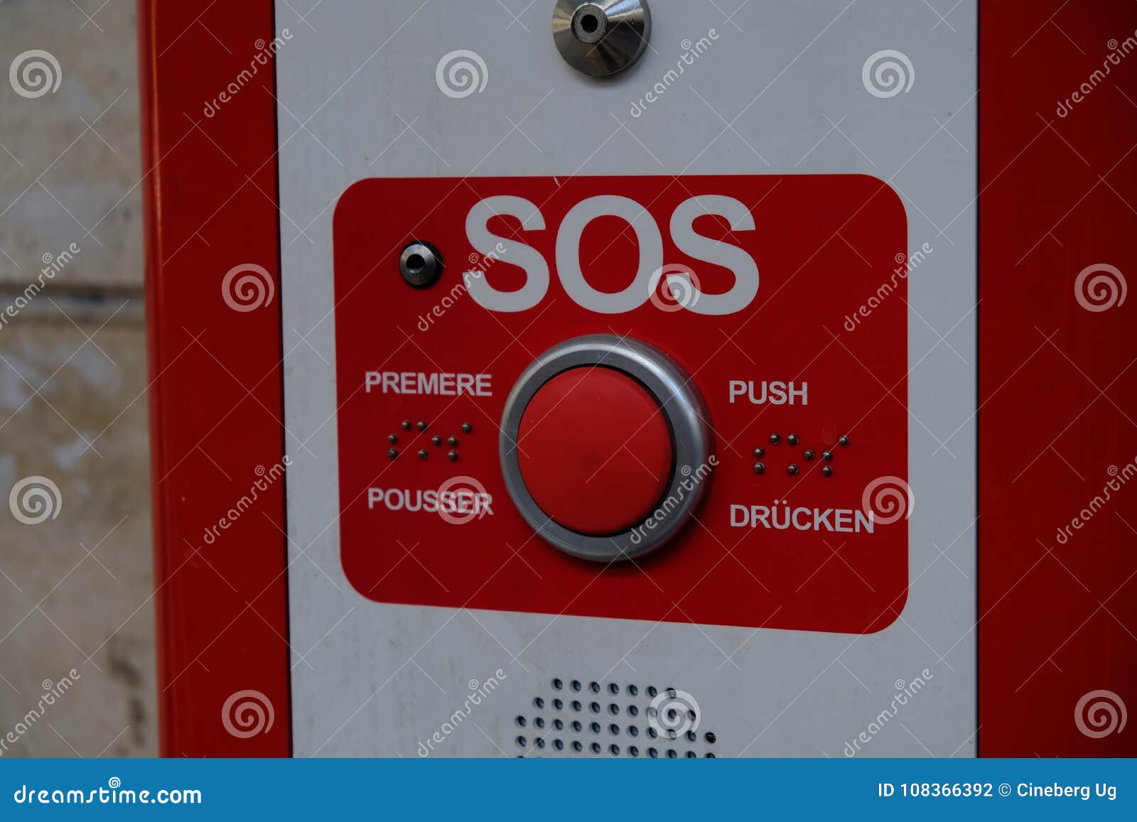 Sos help button stock photo. Image of closeup, protection - 108366392