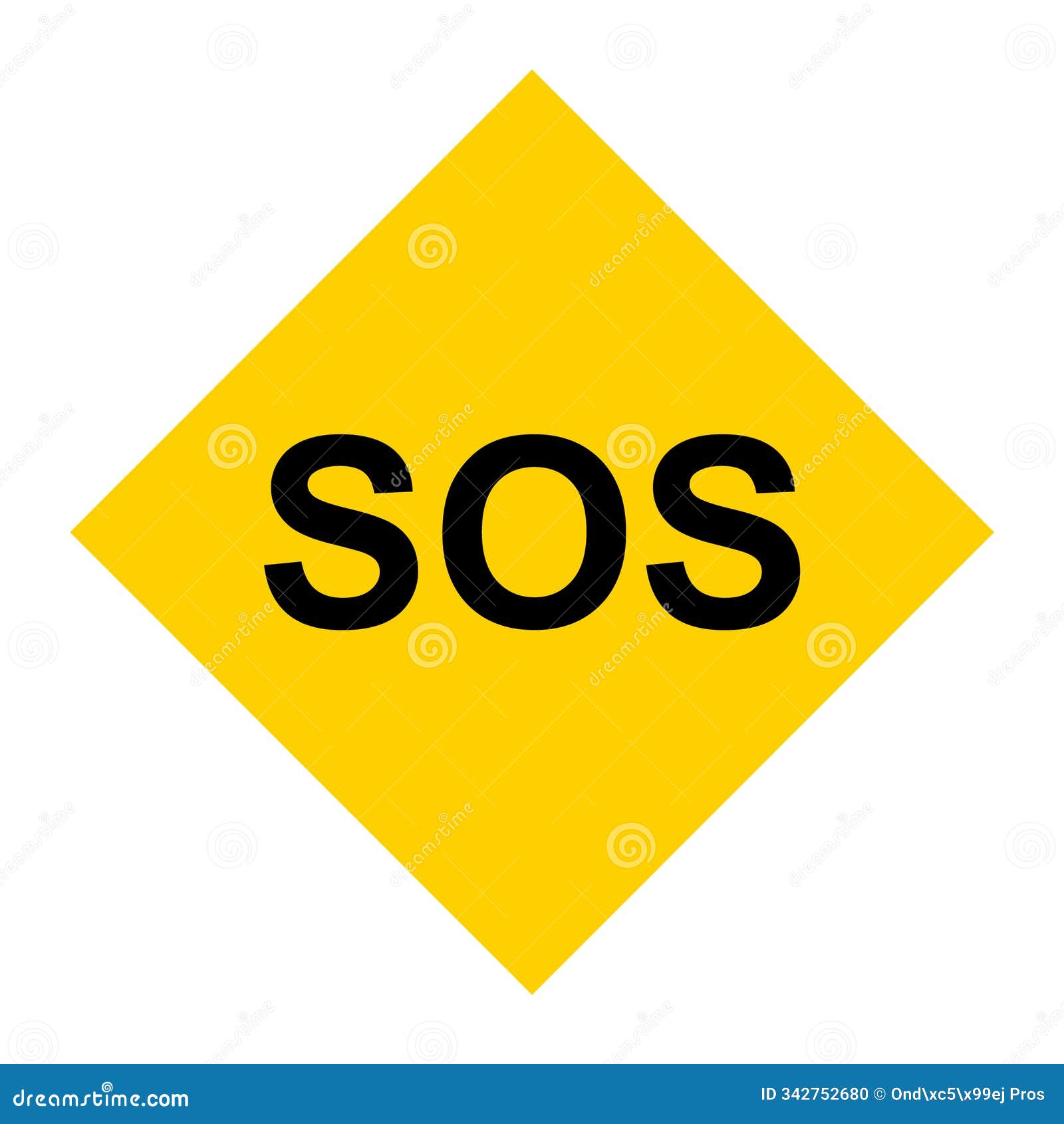 SOS Help Icon, Safety Support Alert Flat Design, Save Vector ...