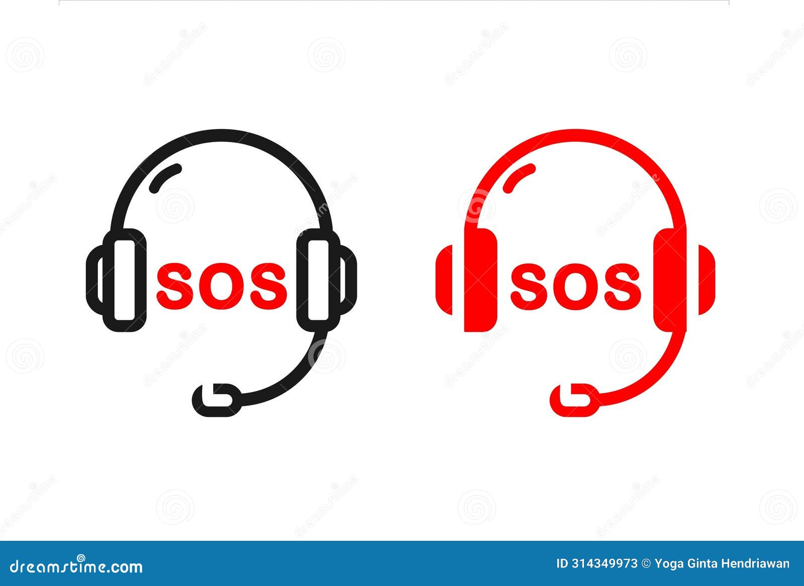 SOS Helpdesk, Hotline. Illustration Vector Stock Vector - Illustration ...