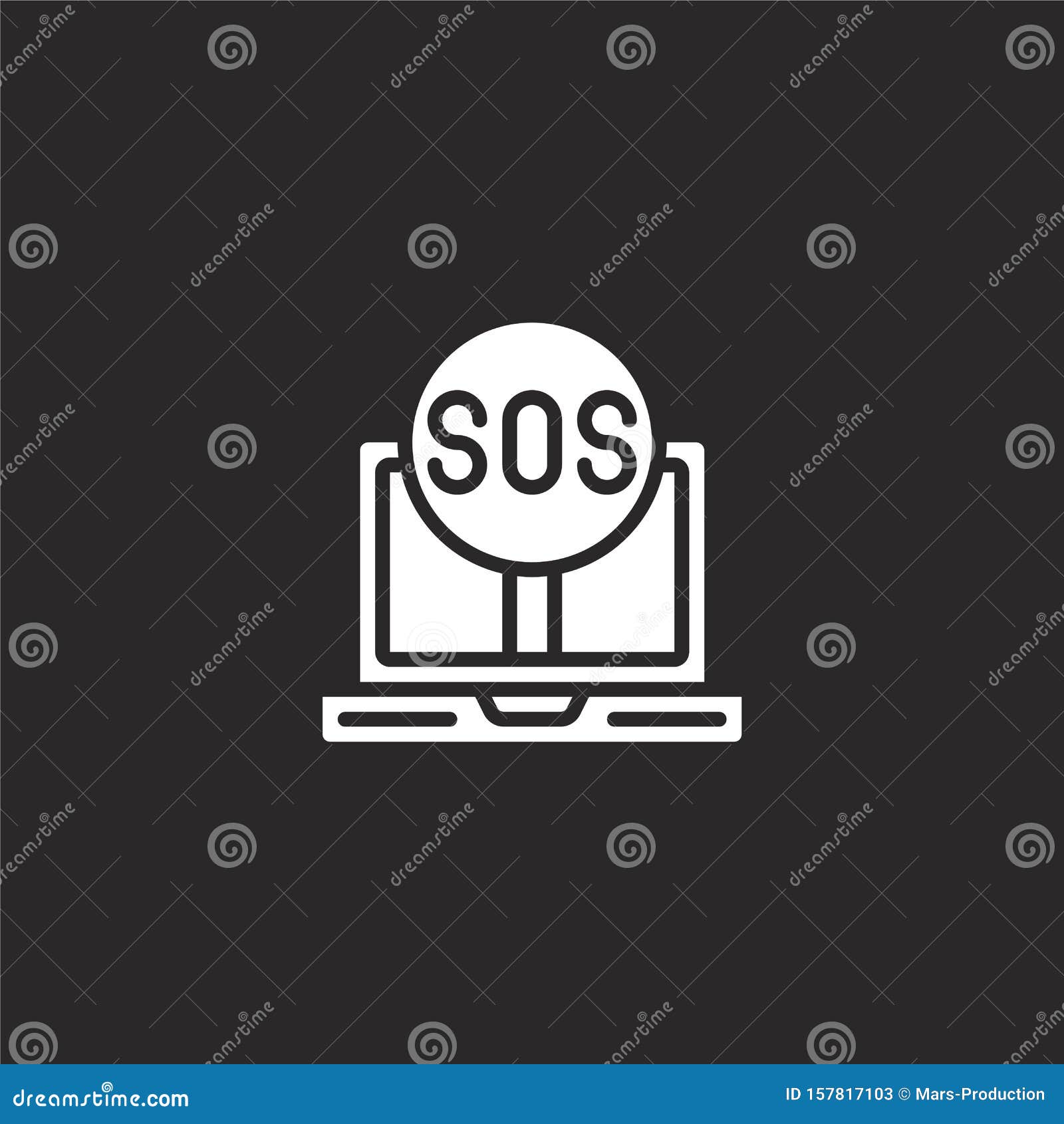 Sos Icon. Filled Sos Icon for Website Design and Mobile, App ...