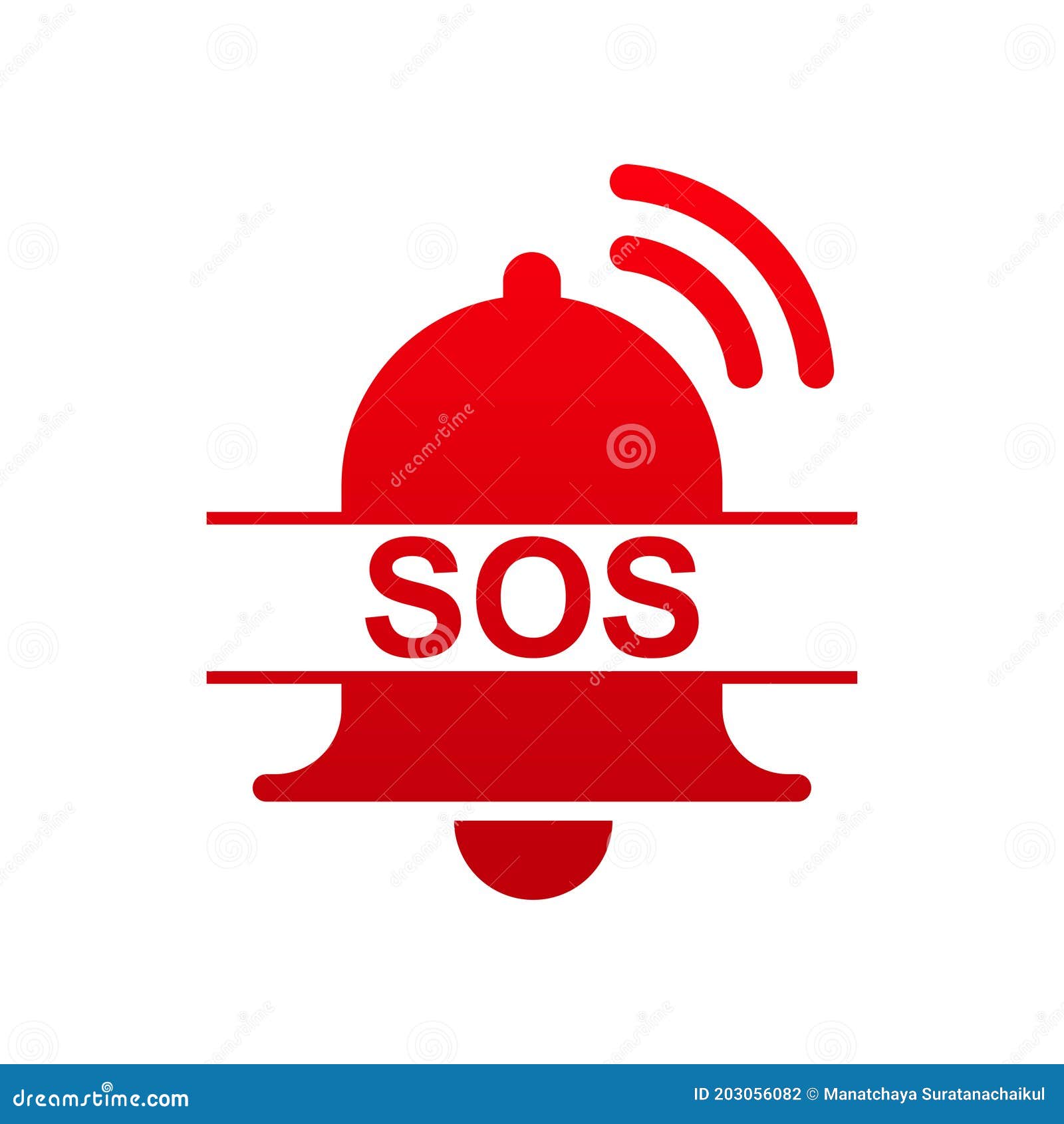 Sos Icon Isolated on White Background Stock Illustration - Illustration ...