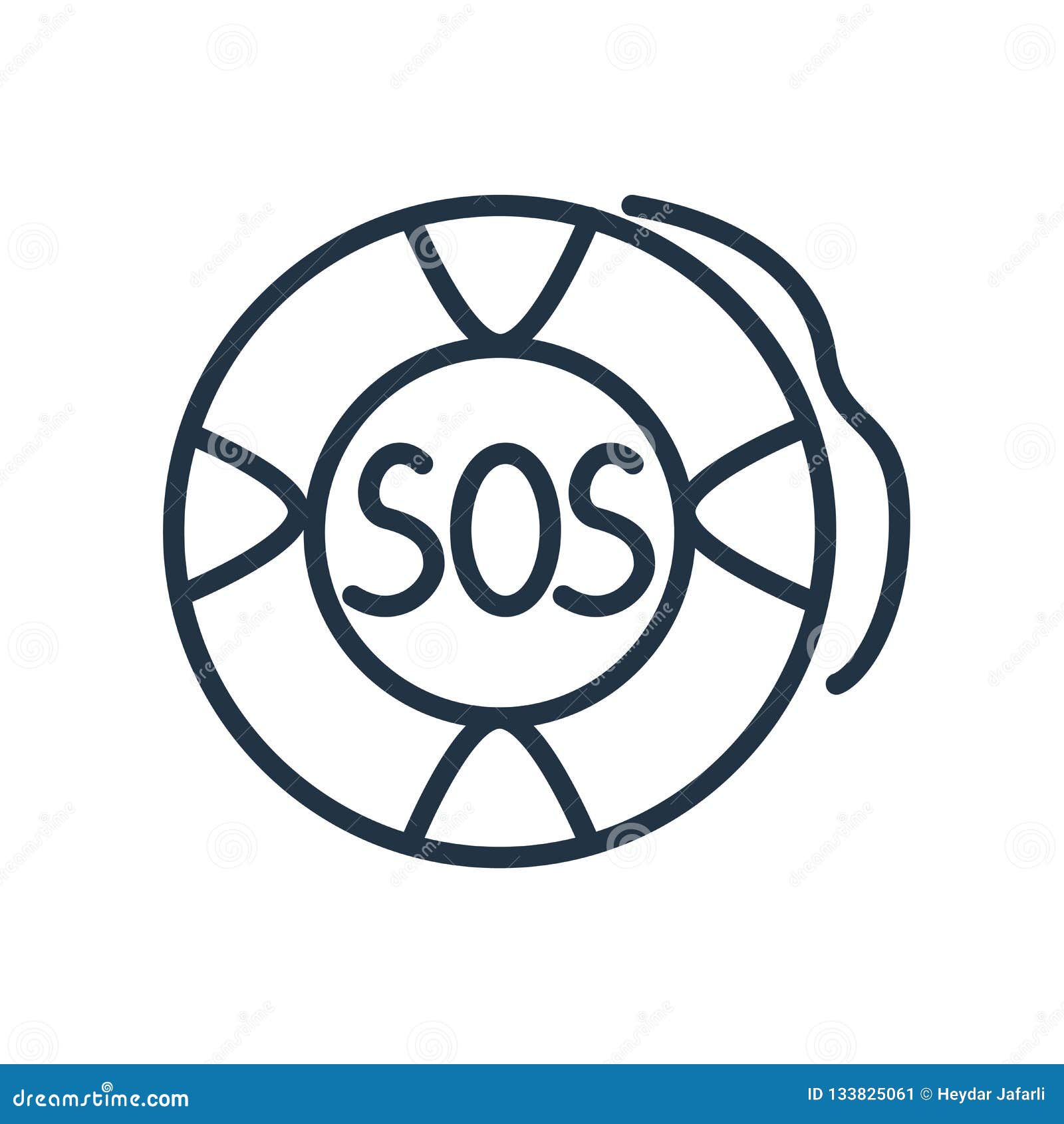 Sos Icon Vector Isolated on White Background, Sos Sign Stock Vector ...