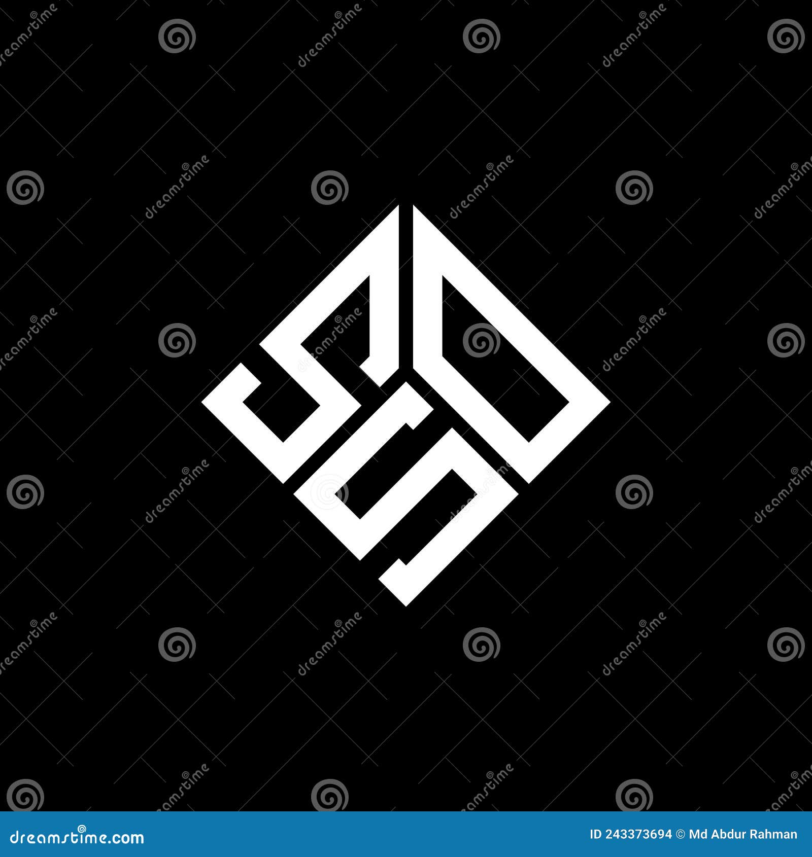 SOS Letter Logo Design on Black Background. SOS Creative Initials ...