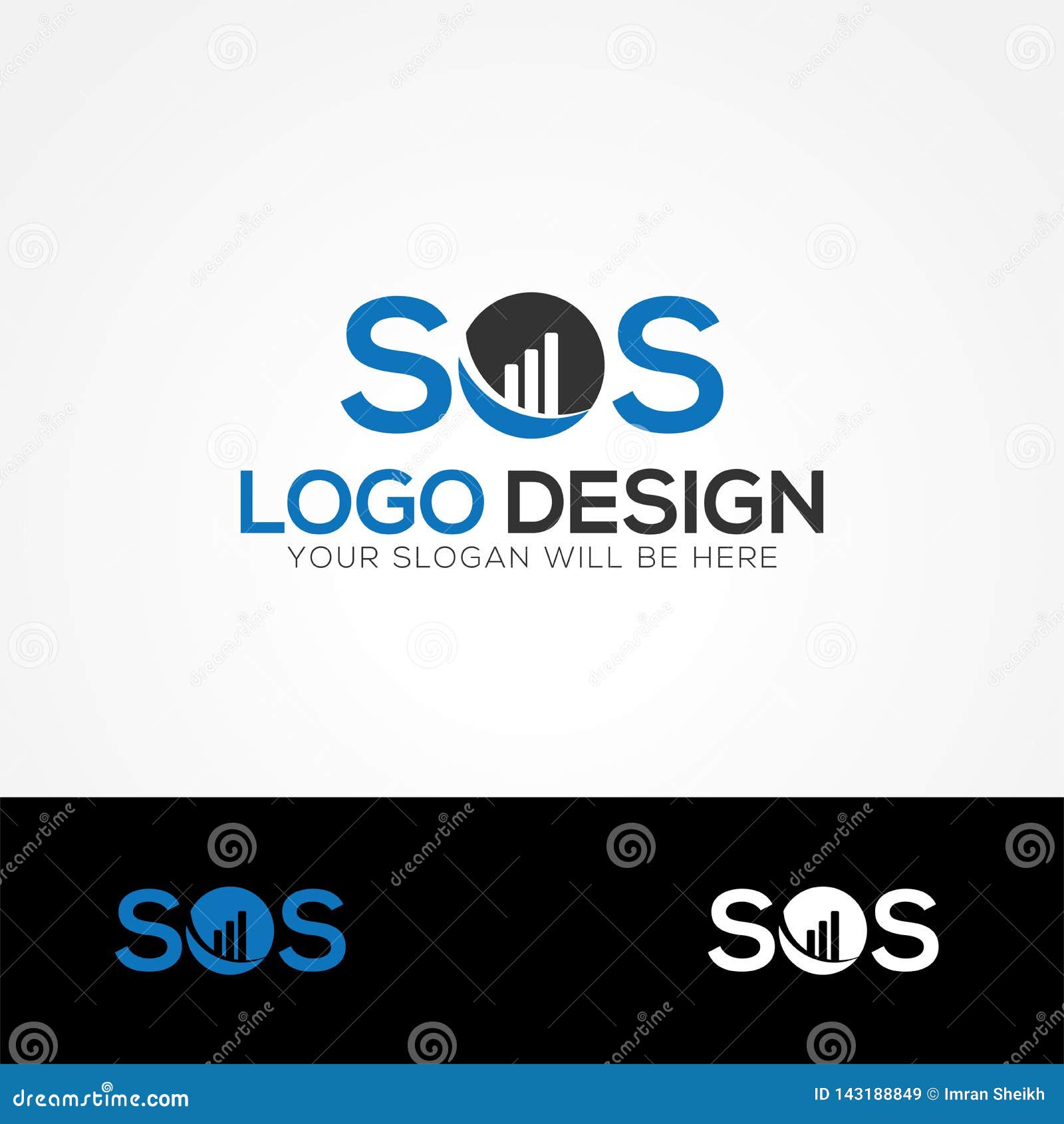 SOS Letter Logo Design Template Stock Vector - Illustration of style ...