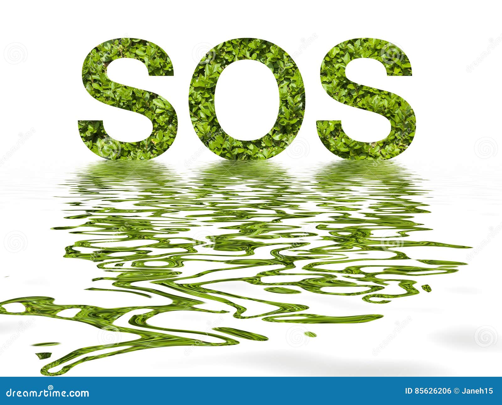 SOS letters from leaves stock illustration. Illustration of symbolism ...
