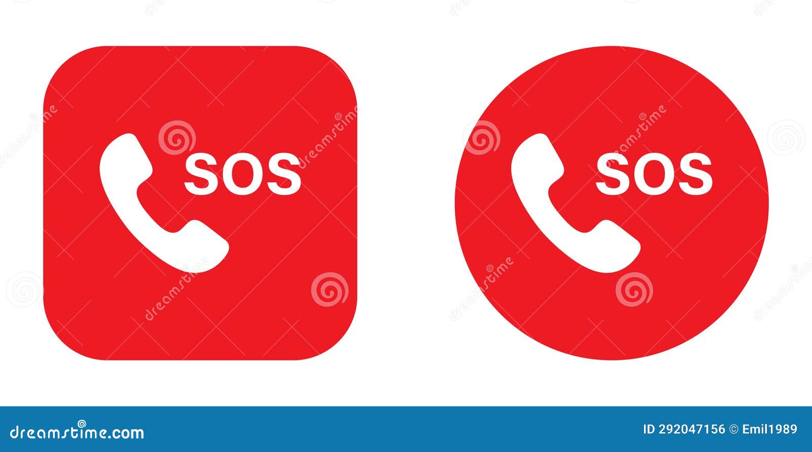 SOS Message Icon Set Simple Design Stock Vector - Illustration of ...