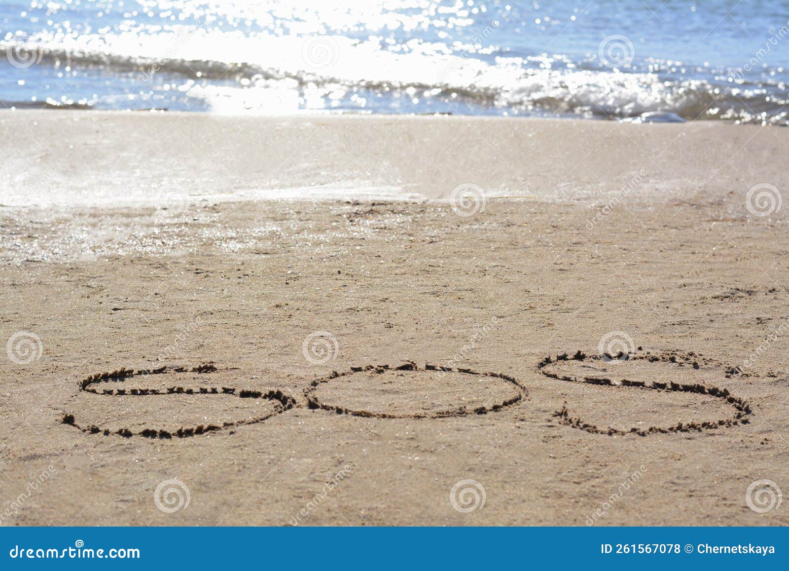 SOS Message Written on Sand Near Sea Stock Photo - Image of ...
