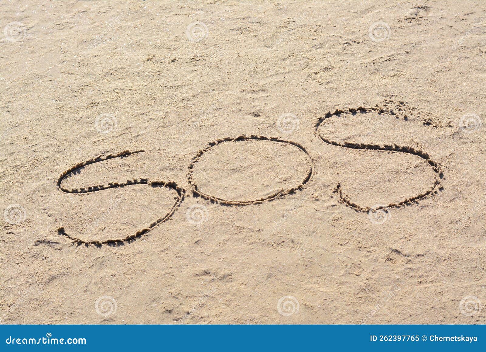 SOS Message Written on Sandy Beach Outdoors Stock Image - Image of ...