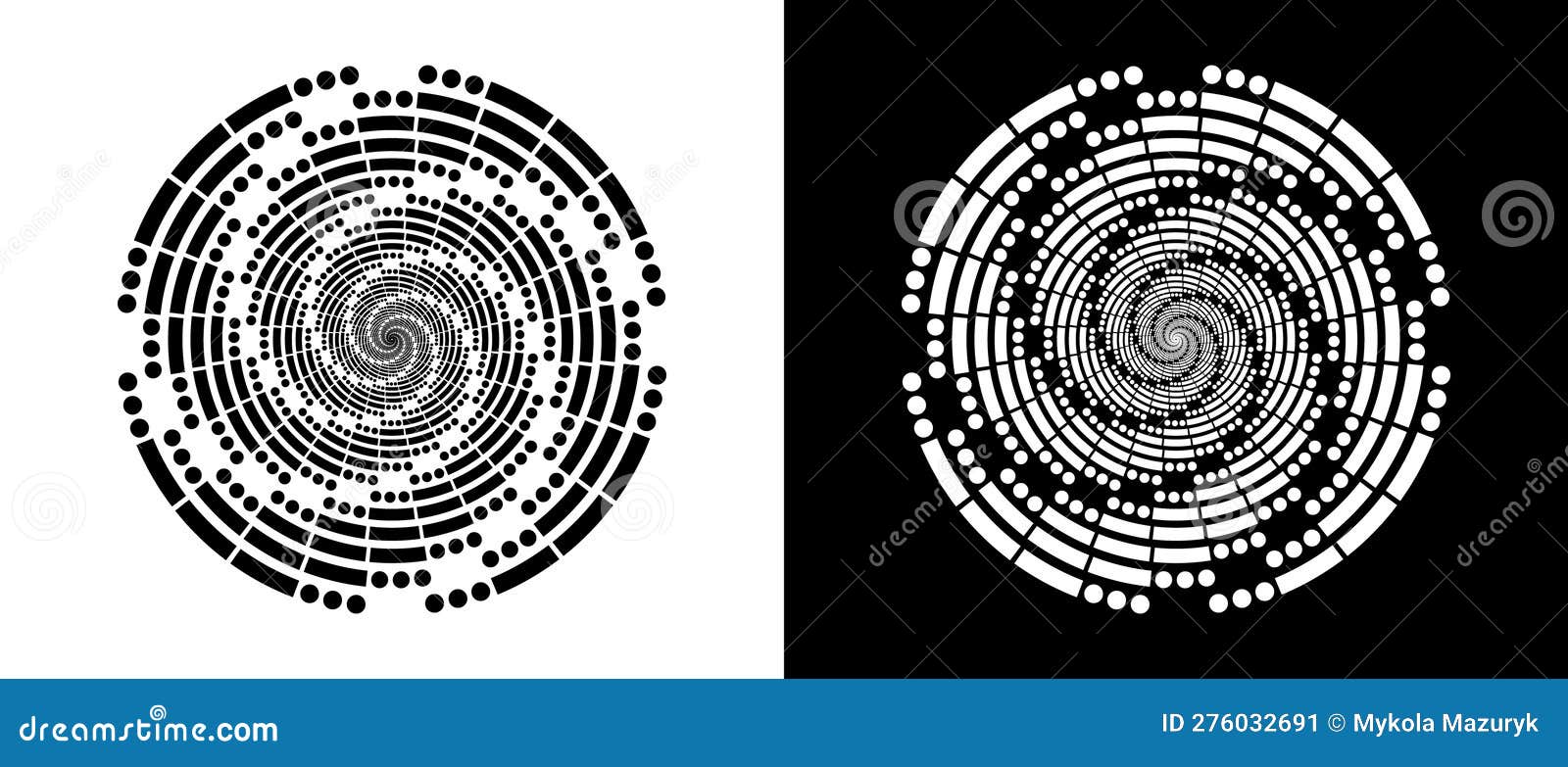 SOS Morse Code in Circles. Circle Abstract Background with Dynamic ...