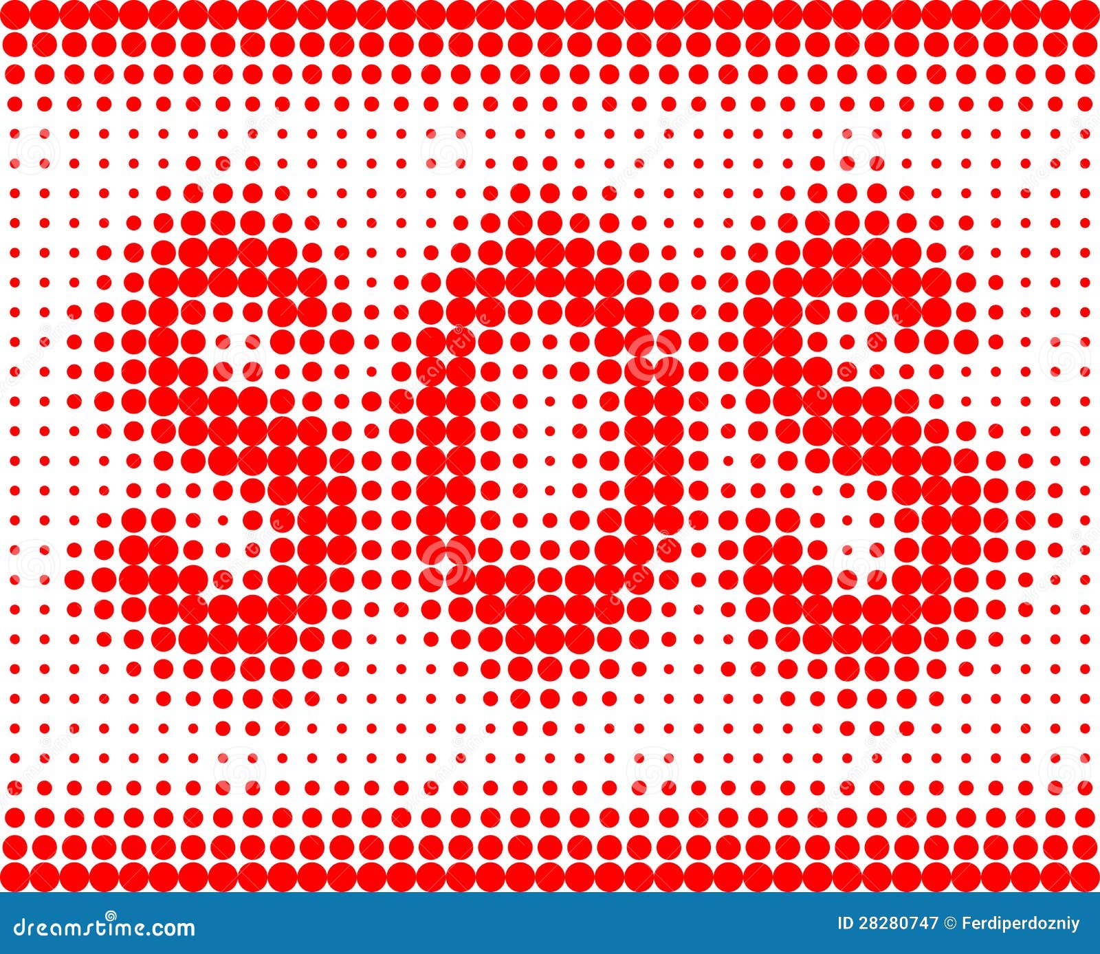 SOS Red Inscription on a White Background Stock Vector - Illustration ...