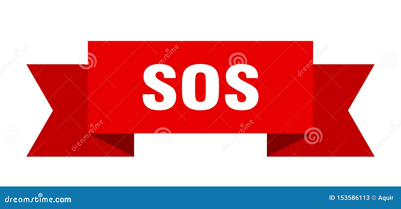 Sos ribbon. stock vector. Illustration of peeler, design - 153586113