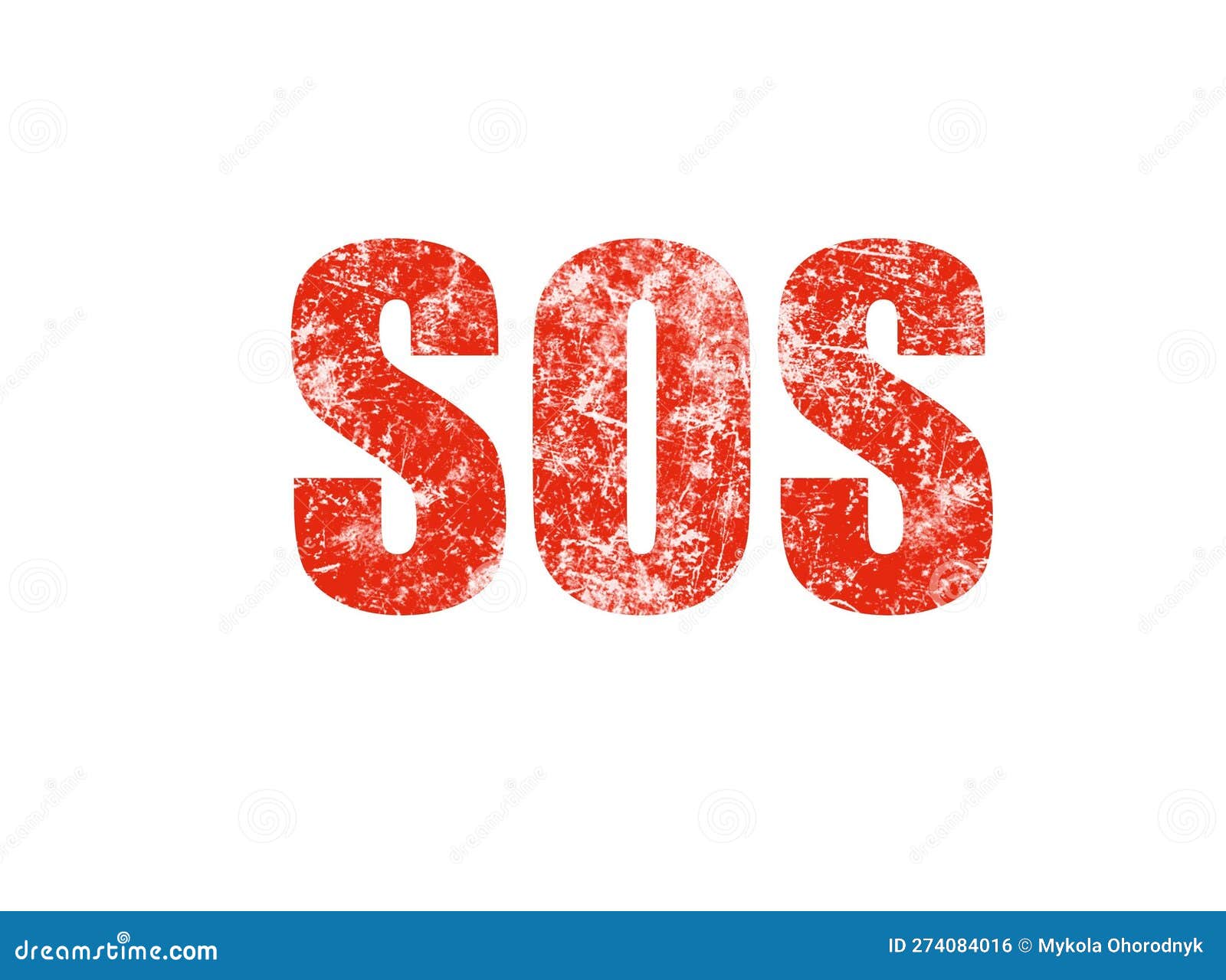 SOS Help.an Alarming International Signal Stock Illustration ...