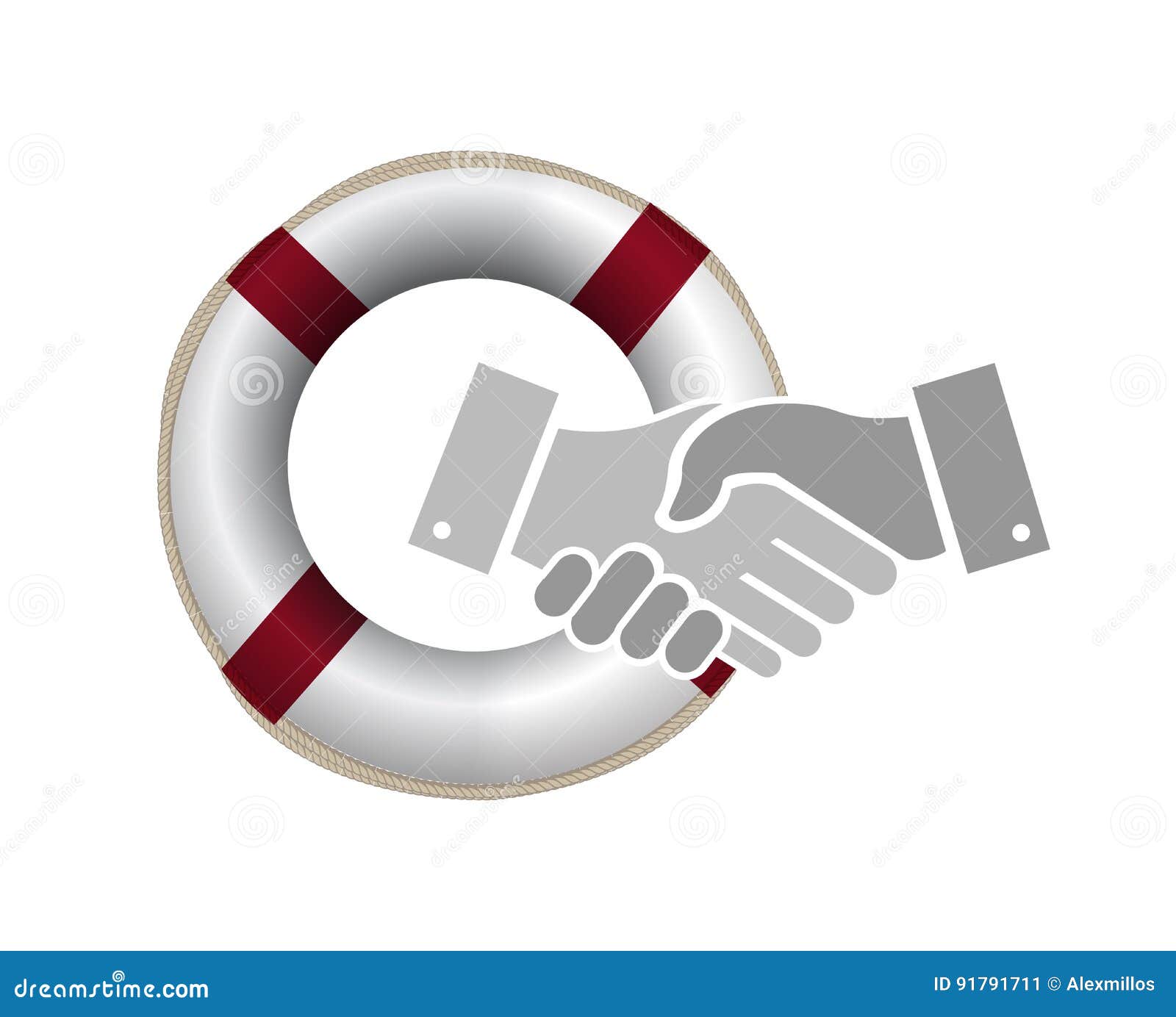 Sos Security Handshake Concept Stock Illustration - Illustration of ...