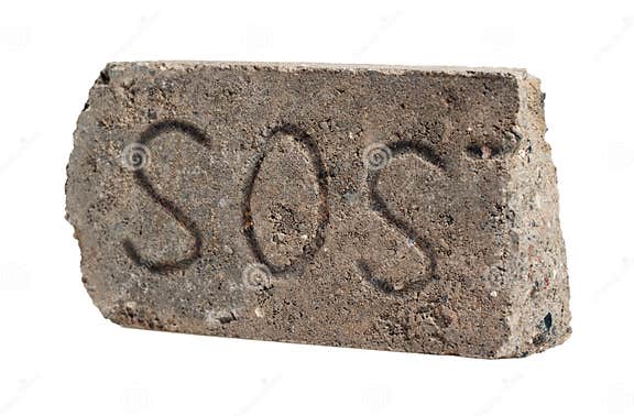 SOS sign stock image. Image of studio, clay, message - 21690033