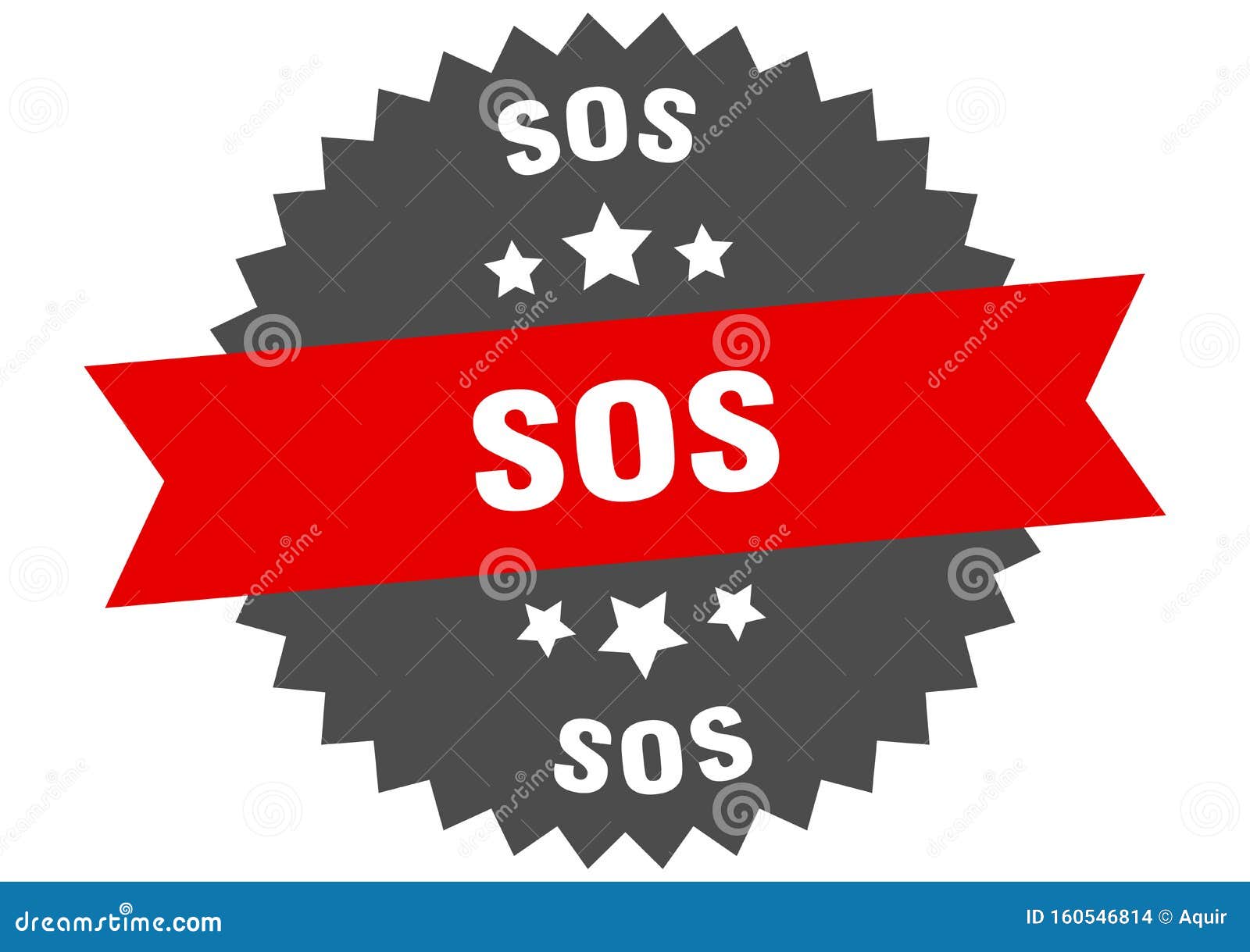 Sos stock vector. Illustration of hepl, vintage, button - 160546814