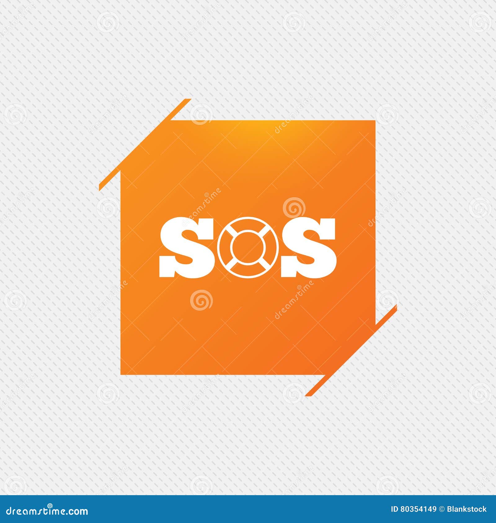 SOS Sign Icon. Lifebuoy Symbol Stock Illustration - Illustration of ...
