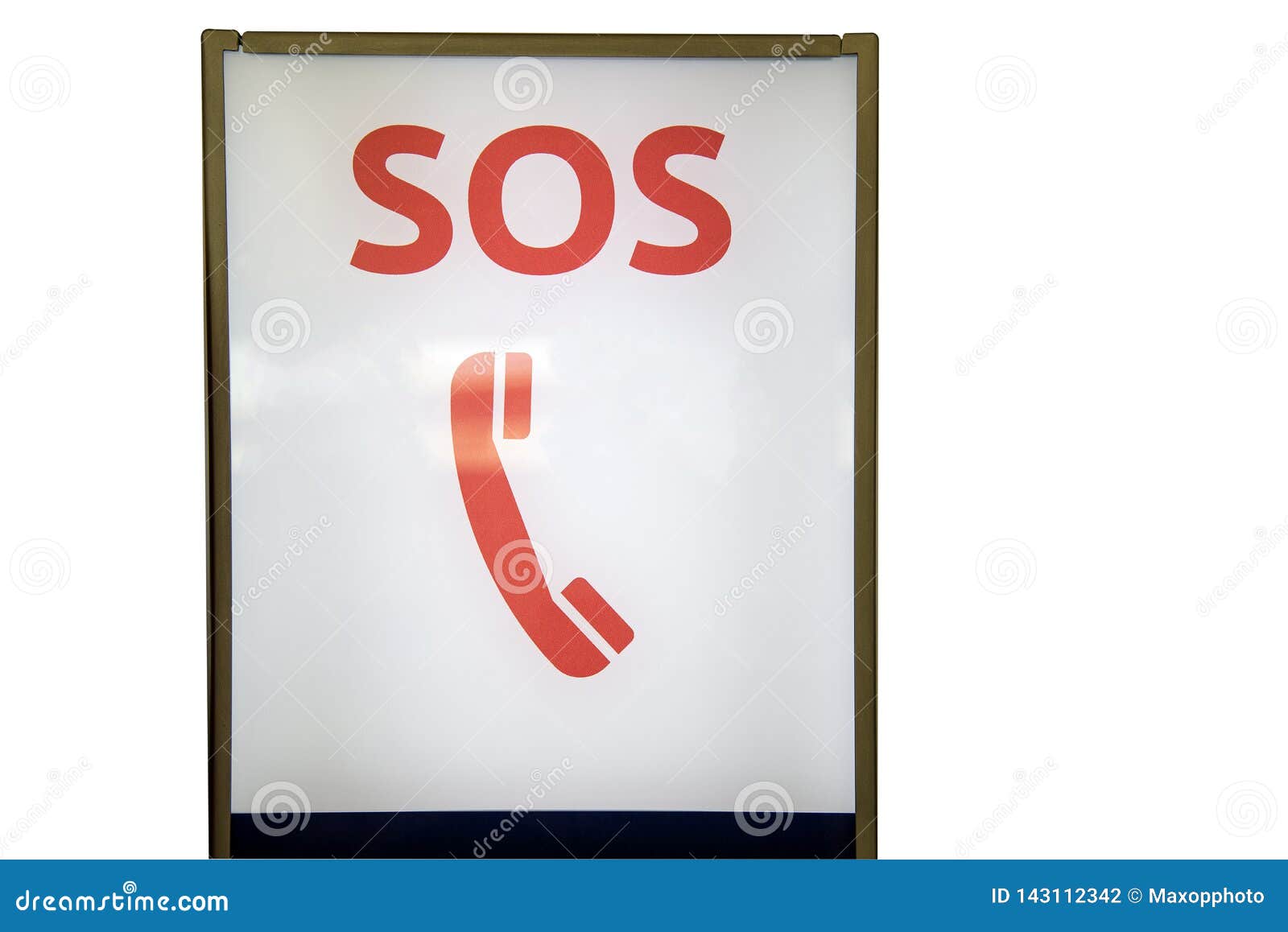 SOS Sign in Public Building. Help Concept Stock Photo - Image of ...