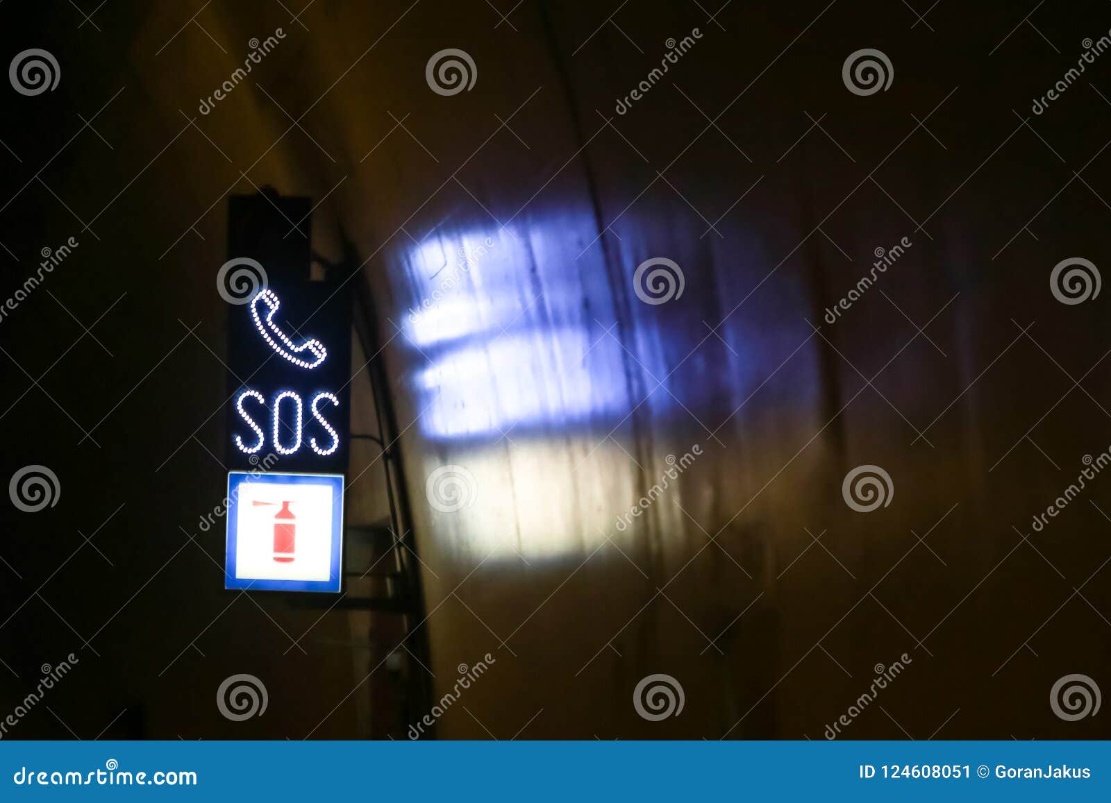 Sos sign in the tunnel stock image. Image of journey - 124608051